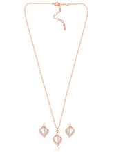 Contemporary Glam CZ Necklace Set – Peora India